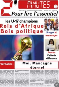Une des journaux du lundi 22 mai 2023