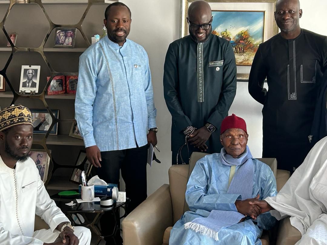 En images, la rencontre entre Abdoulaye Wade et Bassirou Diomaye Faye ...