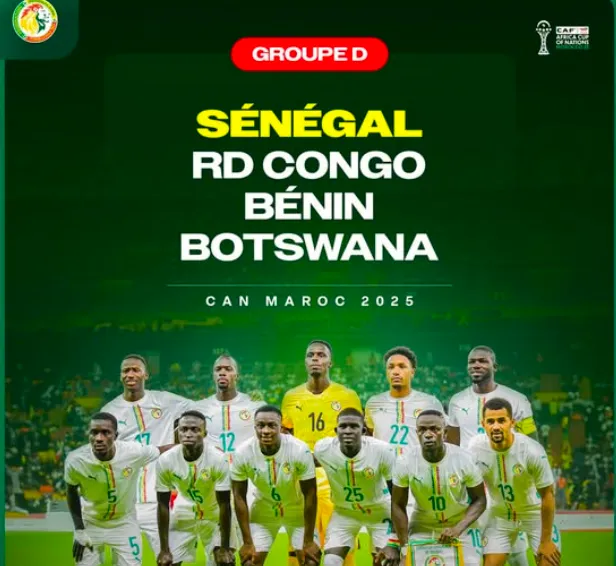 CAN 2025 : Découvrez le calendrier des matchs du Sénégal en phase de groupe