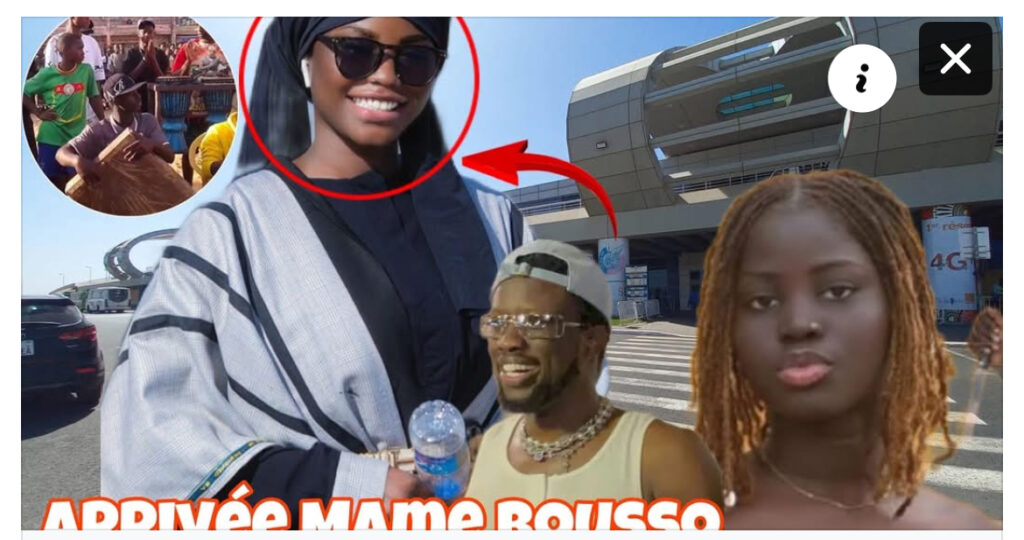 Accueil triomphal pour la TikTokeuse Mame Bousso à Dakar