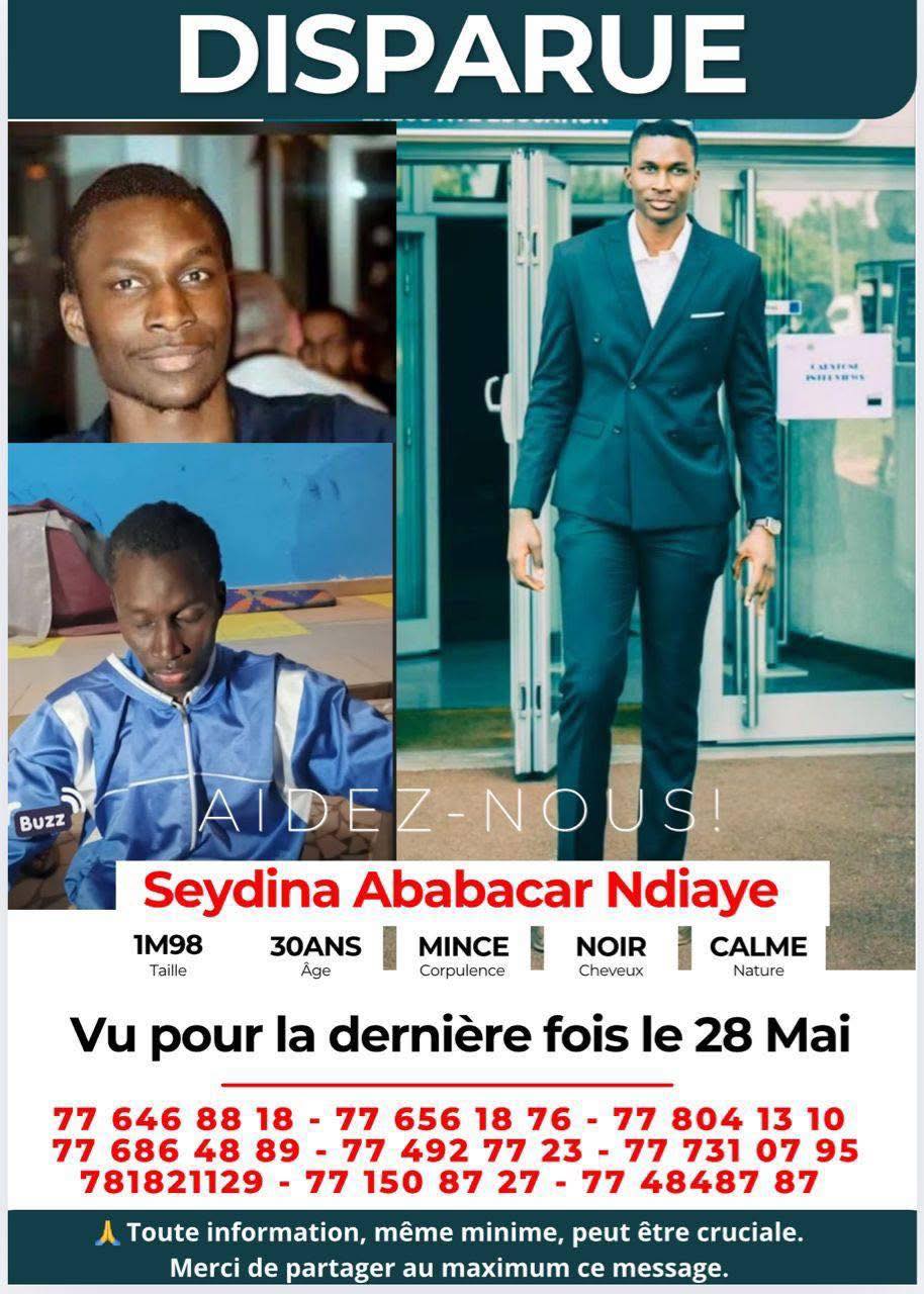 Message de la famille de Seydina Ababacar Ndiaye