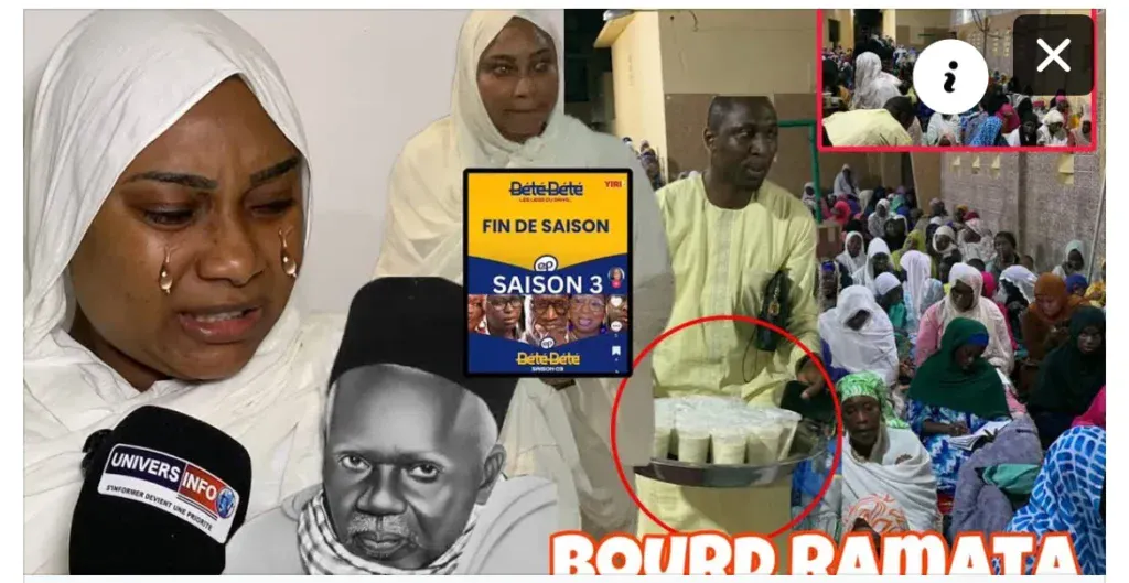 Tivaouane : L’actrice Ramata offre un repas aux fidèles pour le Mawlid Naby