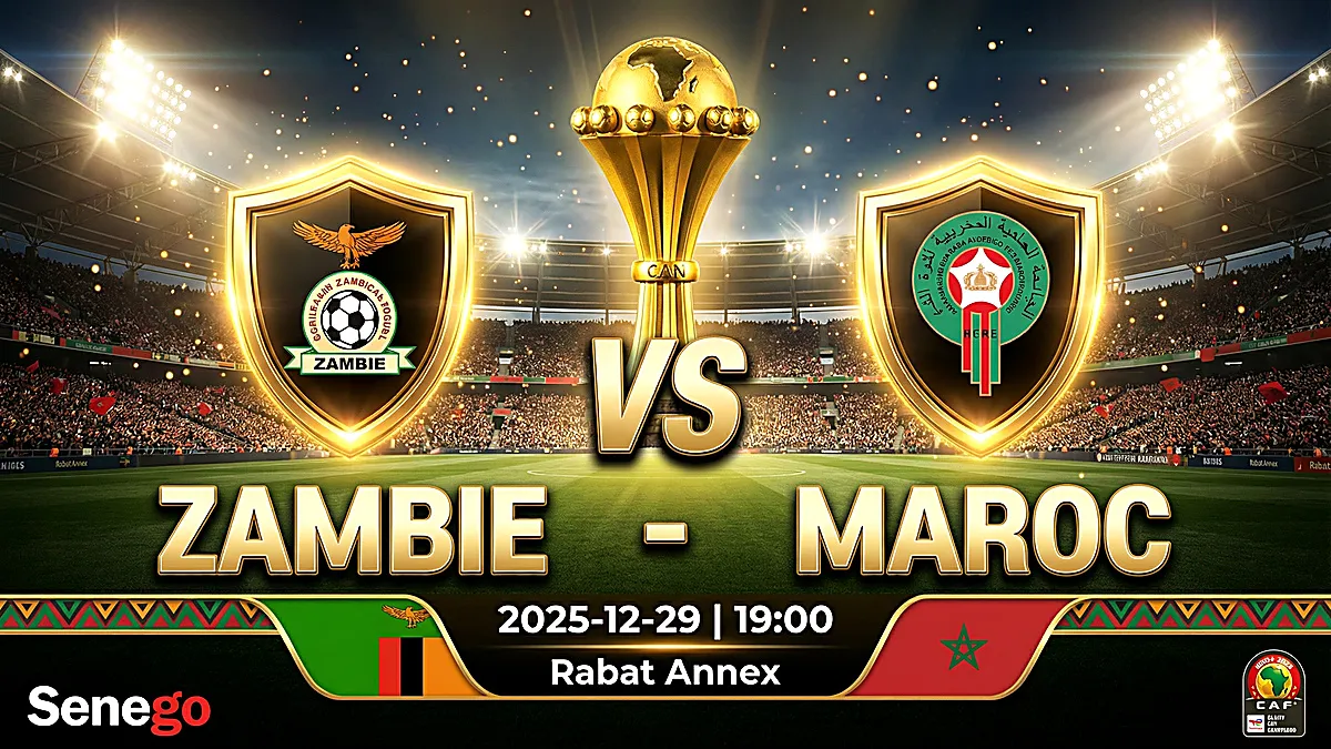 DIRECT – CAN 2025 : Zambie vs Maroc, suivez le match en live sur Senego