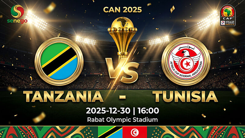 DIRECT – CAN 2025 : Tanzanie vs Tunisie, suivez le match en live sur Senego