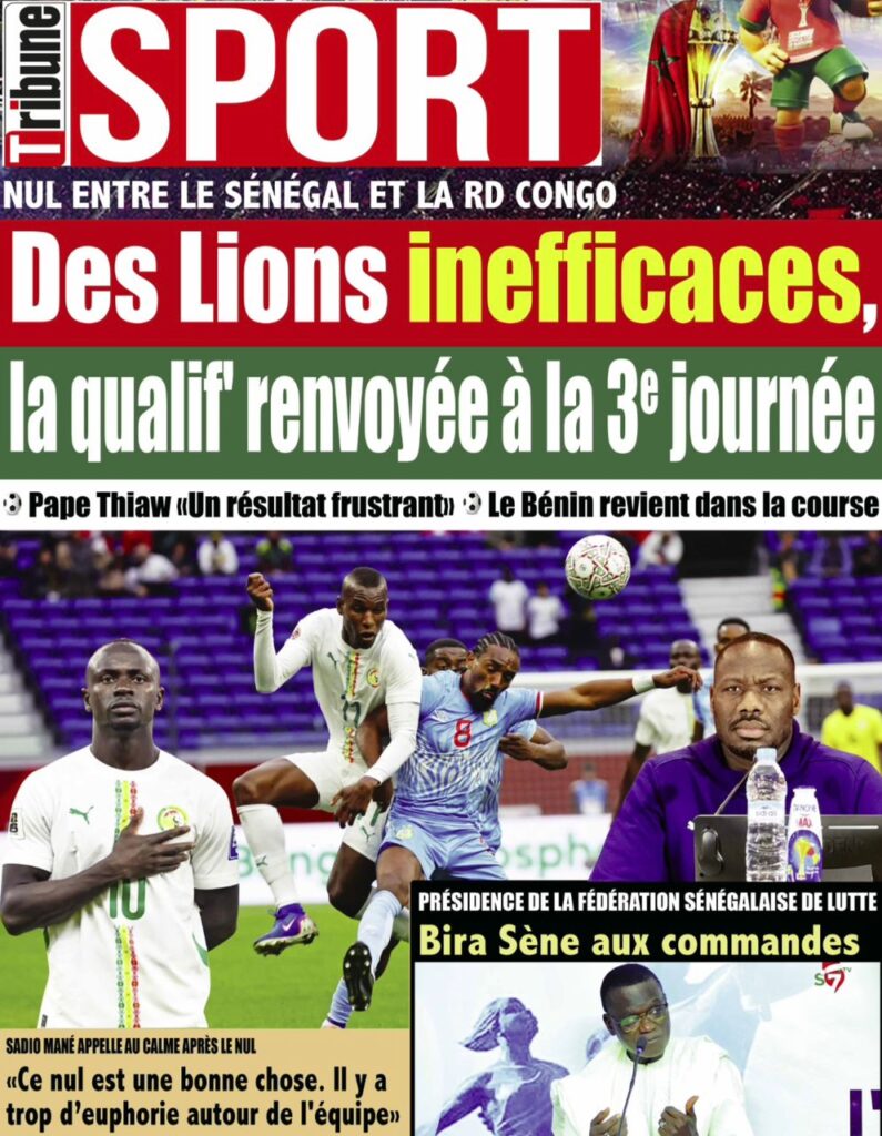 Découvrez les Unes des journaux sénégalais du lundi 29 décembre 2025