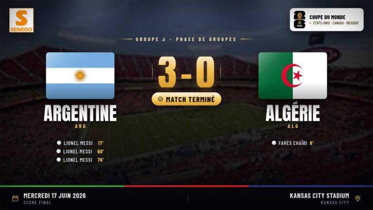 Argentine – Algérie (3-0) : Messi signe un triplé, le résumé du match ...