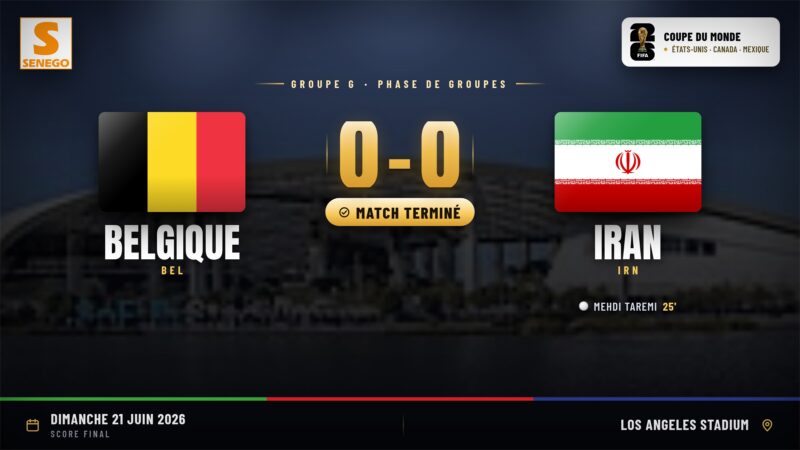 Belgique – Iran (0-0) : un but refusé, un carton rouge et du spectacle ...